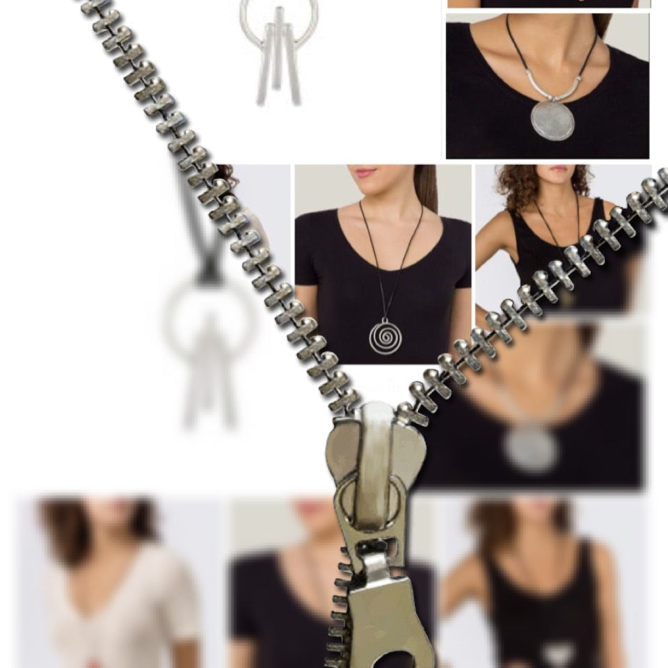 Collares chapados "Gloria Mago". Plata-dorado-colores, etc. – cocobijoux.es